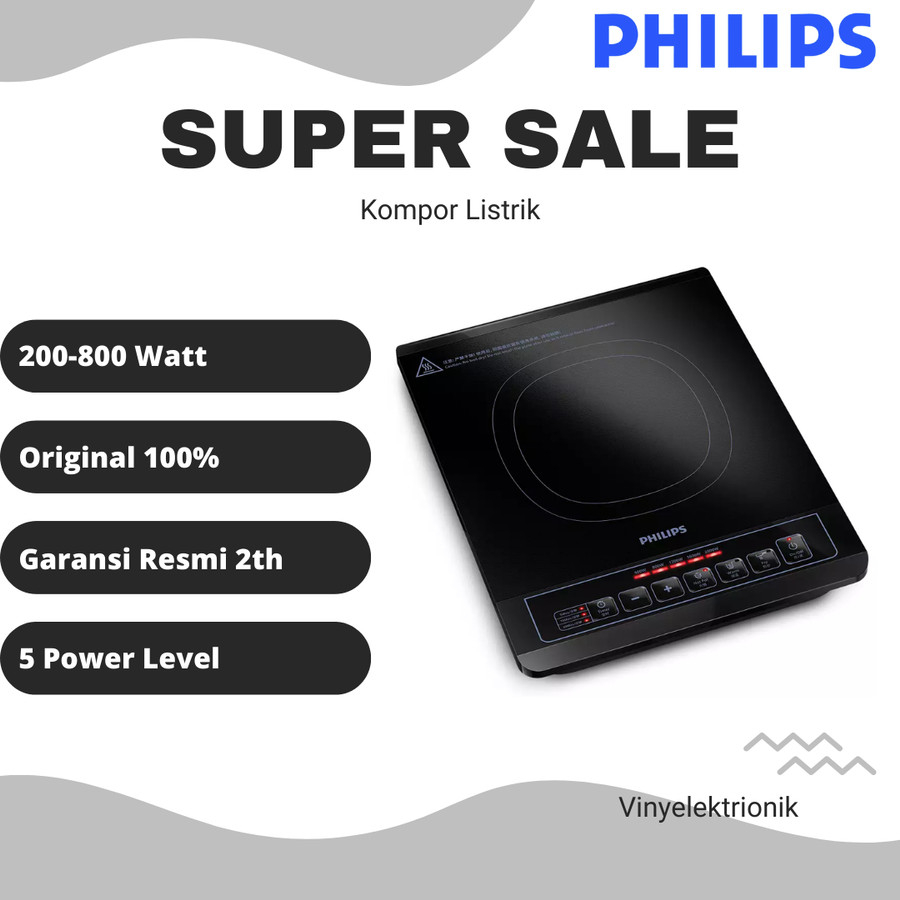 Jual Philips Cooker HD4902/33 Kompor Induksi Listrik Low Watt HD 4902/ ...