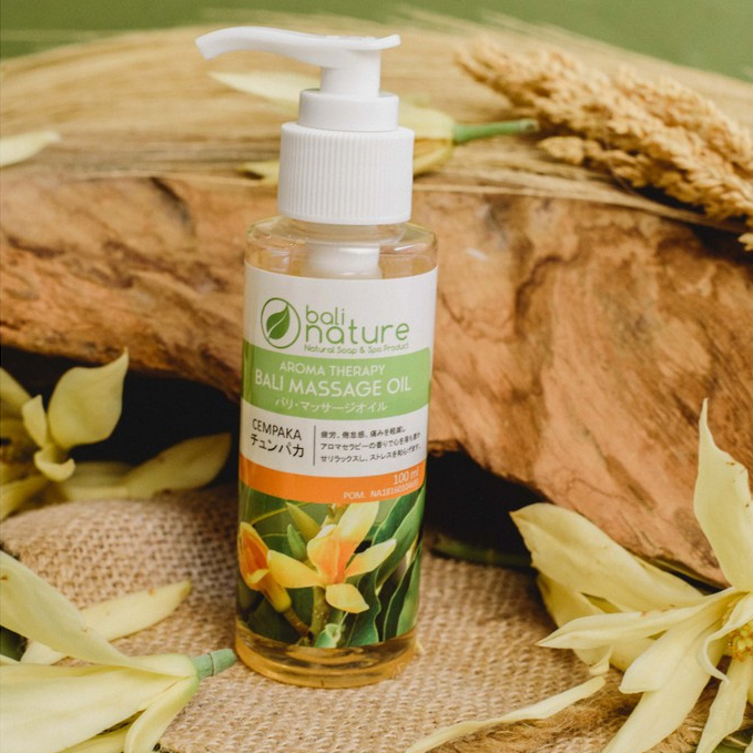 Jual Cempaka Massage Oil - Minyak Pijat ala Spa - Bali Nature | Shopee Indonesia