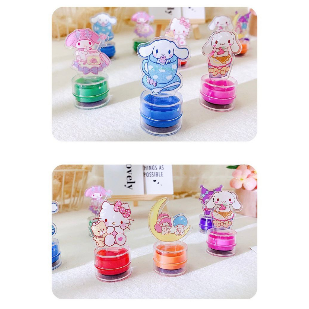 Jual GPO - 1PCS Stamps Sanrio Cute Akrilik / Stampel Kuromi Melody DIY ...