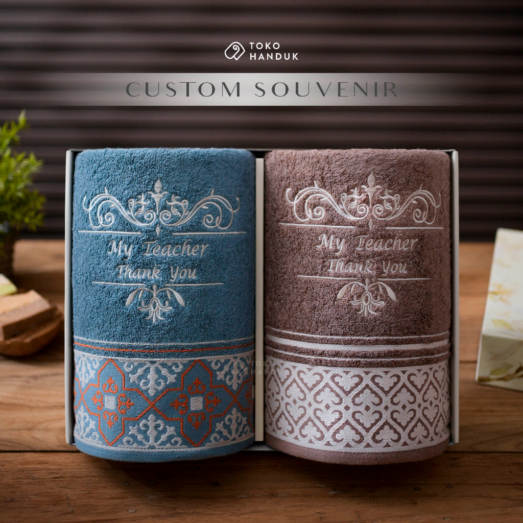 Jual Toko Handuk - Gift Hampers Couple Custom Bordir (Kado Handuk ...