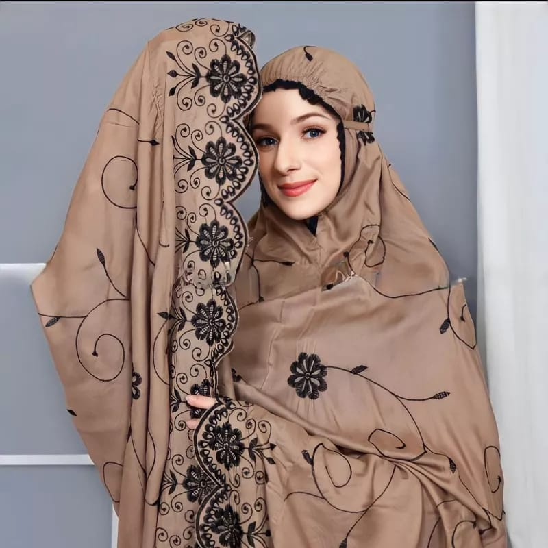 Jual Mukena Grasela Dewasa Exclusive Katun Premium Terbaru Full Bordir ...