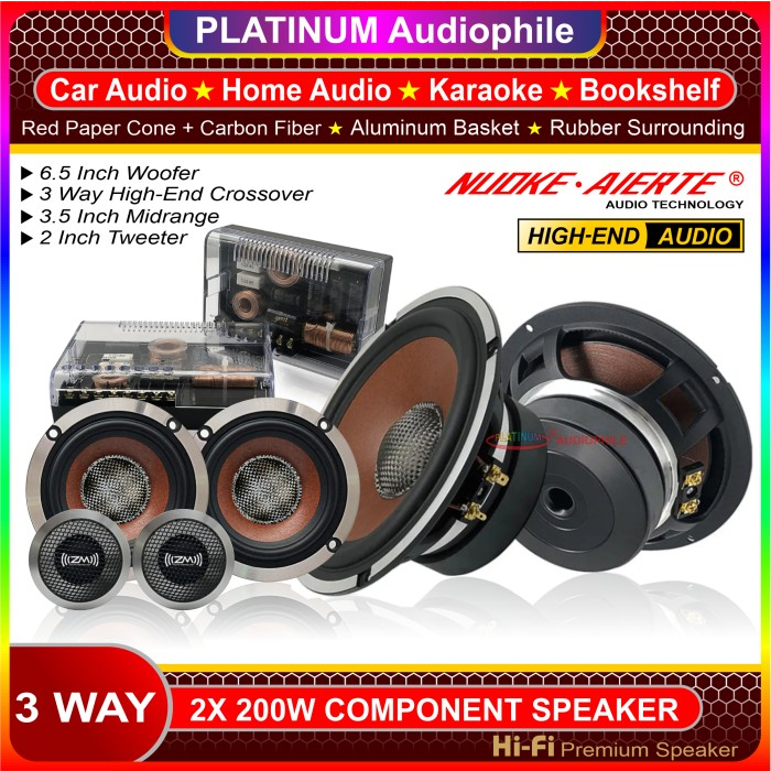 Jual Speaker Component 3 Way High End Speaker Split Coaxial Pintu Mobil