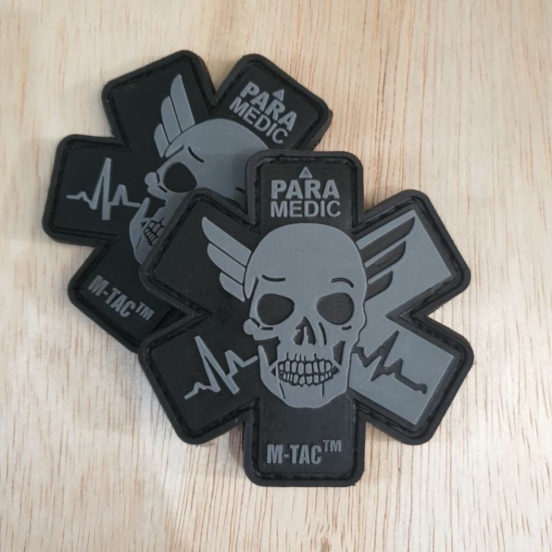 Jual patch rubber logo para medic abu - tempelan emblem karet velcro | Shopee Indonesia