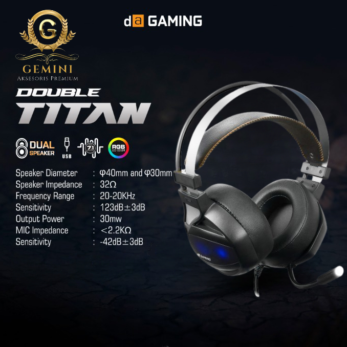 Jual Headphone Da Gaming Digital Alliance Gaming Original Superbass ...