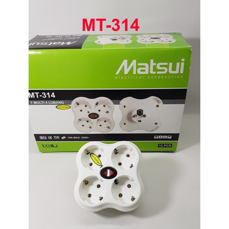 Jual 4in1 Matsui Switch On OFF / T Multi Colokan Listrik Lubang 4 ...