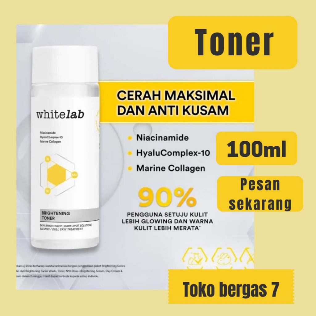 Jual Whitelab brightening face toner 100ml | Shopee Indonesia