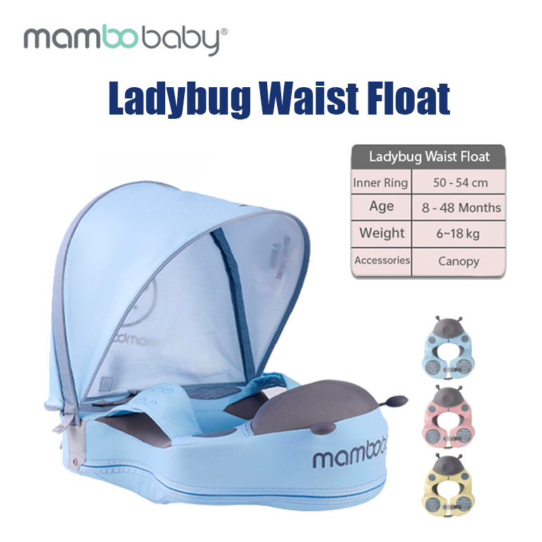 Jual Mambobaby Ladybug Waist Float Swim Trainer Pelampung Bayi Renang ...