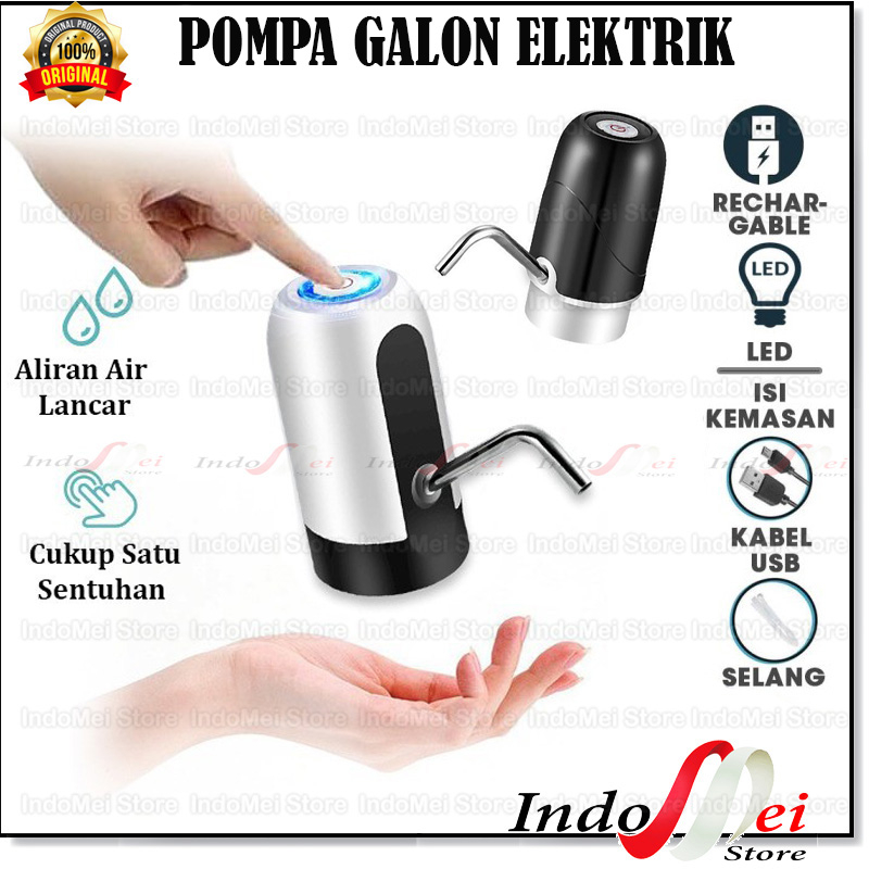 Jual Pompa Galon Elektrik LED Dispenser Air Minum Recharge Otomatis ...