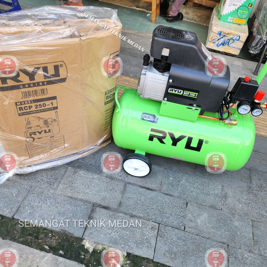 Jual KOMPRESOR KOMPRESSOR ANGIN LISTRIK 2,5HP 2.5HP RYU RCP 250-1 RCP250-1 | Shopee Indonesia