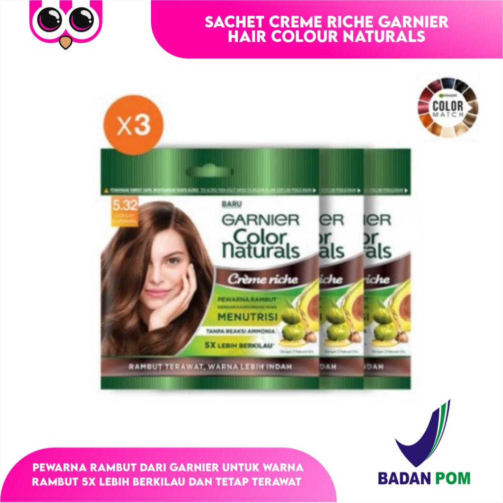 Jual SACHET CREME RICHE GARNIER HAIR COLOUR NATURALS CREME RICHE SEMIR ...