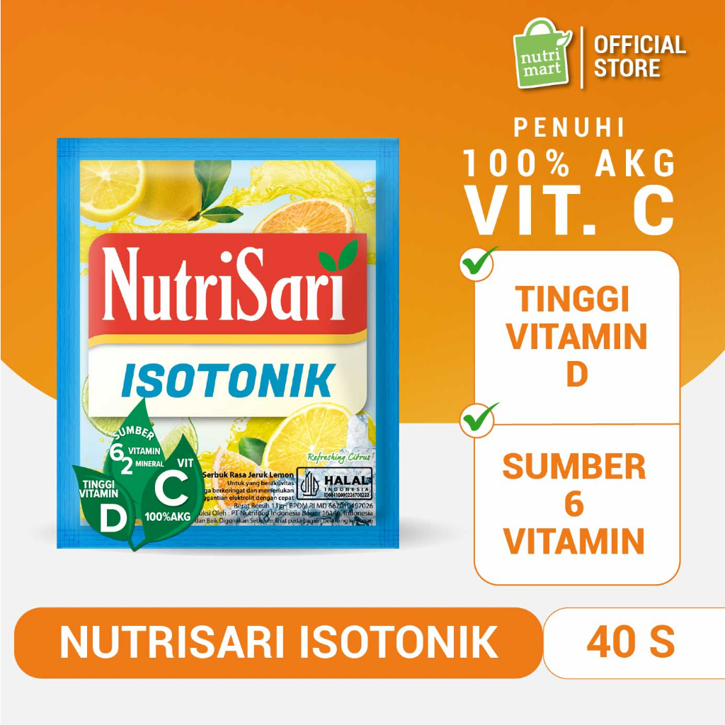 Jual NutriSari Isotonik 40 Sachet – Minuman Isotonik Buah Jeruk Segar ...