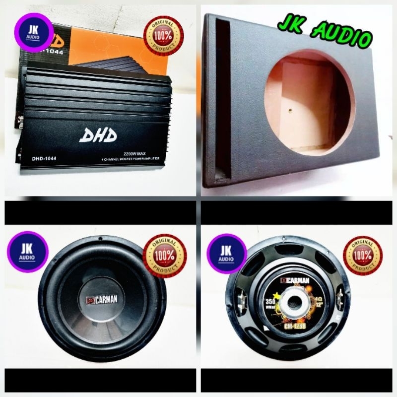 Jual PAKET AUDIO MOBIL POWER AMPLIFIER DHD PLUS SUBWOOFER 12 INCHI ...