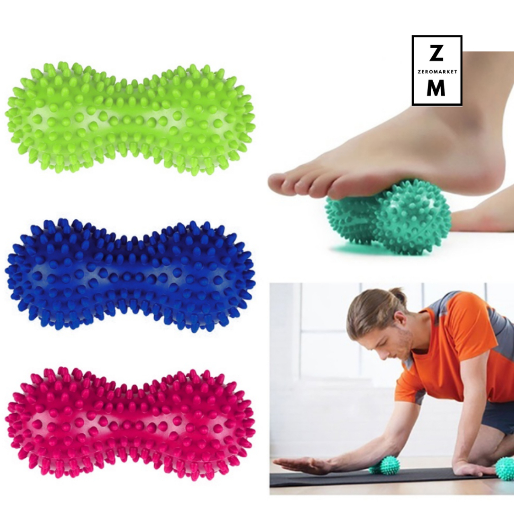 Jual Peanut Shape Yoga Fitness Massage Ball PVC Muscle Relax Body Hand ...