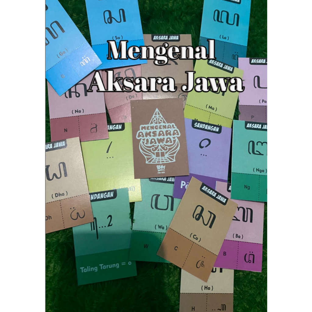 Jual Flash Card / Mainan Edukasi Kartu Pintar Anak Balita /Mengenal Askara Jawa /RUANG REMAJA ...