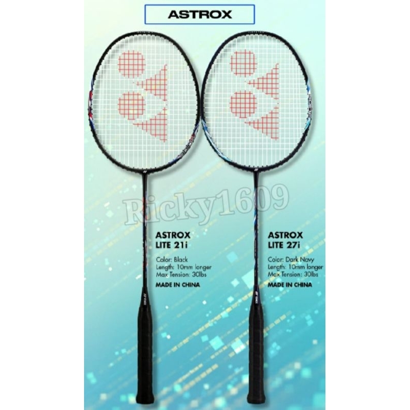 Jual RAKET BADMINTON YONEX ASTROX LITE 21i - YONEX ASTROX LITE 27i (TENSION 30 LBS) ORIGINAL ...