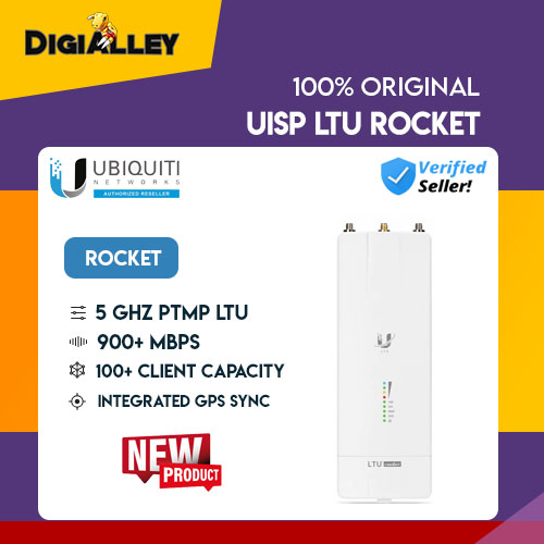 Jual Ubiquiti UISP LTU Rocket 5GHz PtMP LTU Rocket BaseStation NEW ...