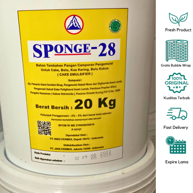Jual SPonge 28 / Cake Emulsifier 100gr - 500gr | Shopee Indonesia