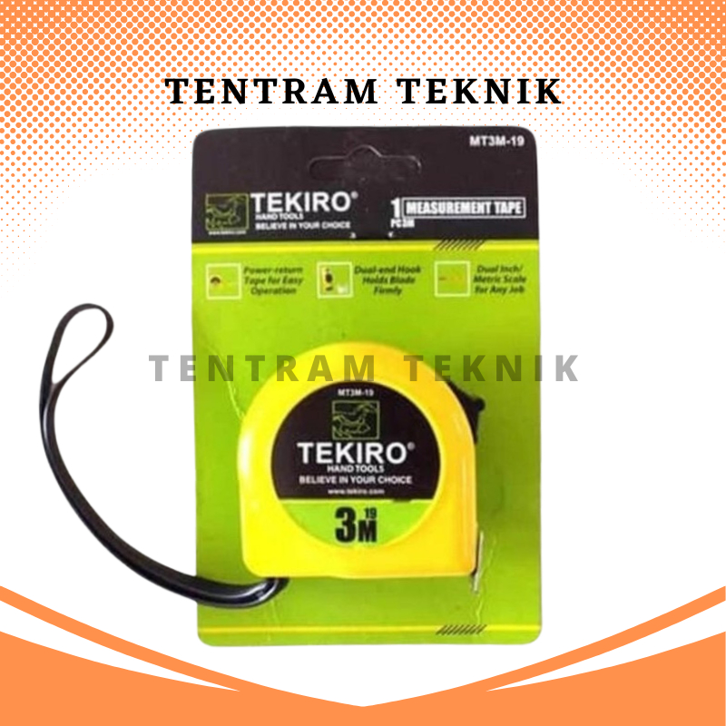 Jual Rol Meteran Tekiro 3m / Meteran Tukang / Meteran Gulung / TEKIRO ...