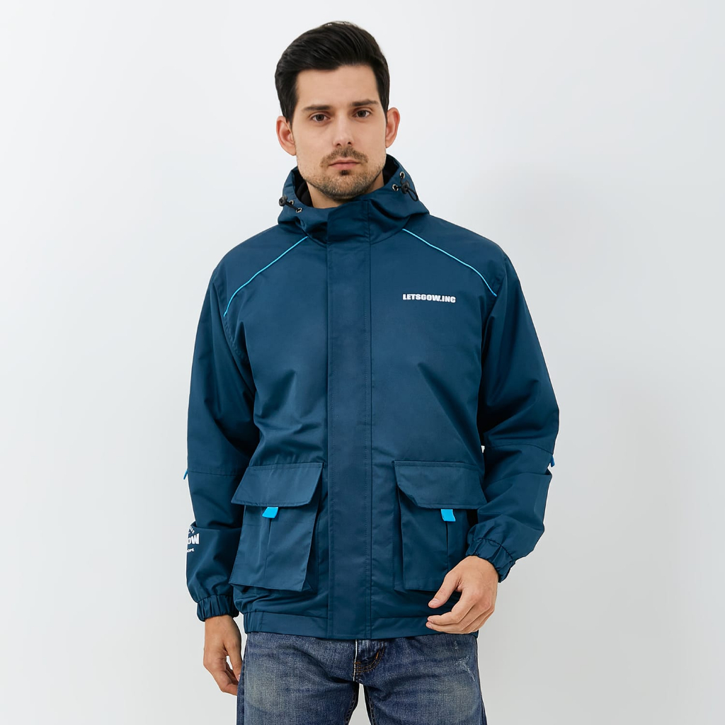 Jual Jaket Pria Anti Angin Waterproof Parka Outdoor Jaket Motor Pria ...