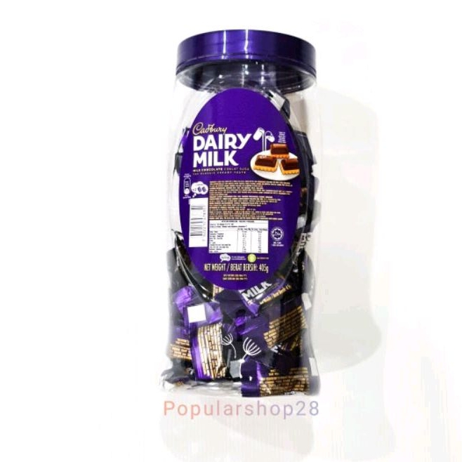 Jual Cadbury Daily Milk Toples 405gr Malaysia Susu Coklat | Shopee ...