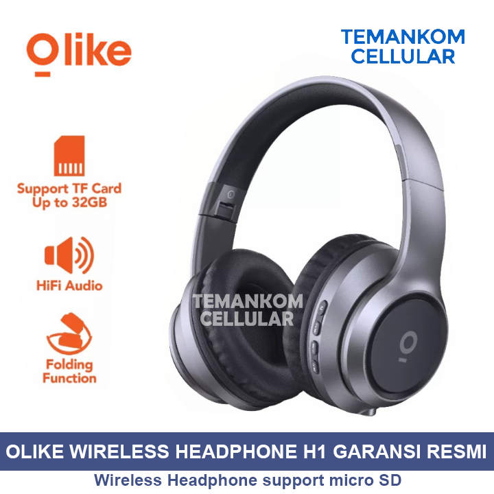Jual Wireless Headphone OLIKE Headset bluetooth H1 Bass Garansi RESMI ...