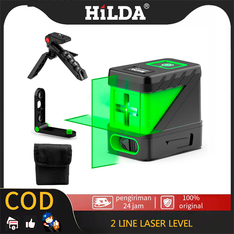 Jual Laser Level 2 lines Self Levelling Green Beams Laser Horizontal ...