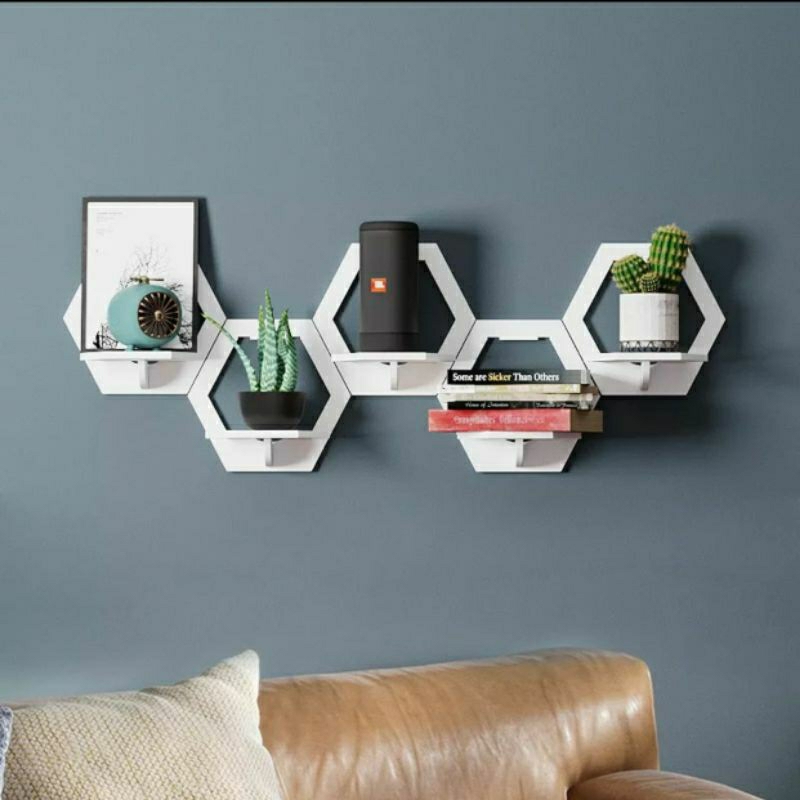 Jual Rak dinding tanaman dekorasi serbaguna HEXAGONAL bisa untuk hp ...