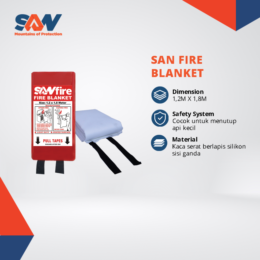 Jual FIRE BLANKET SELIMUT API SELIMUT PEMADAM UNTUK KEBAKARAN DAPUR ...