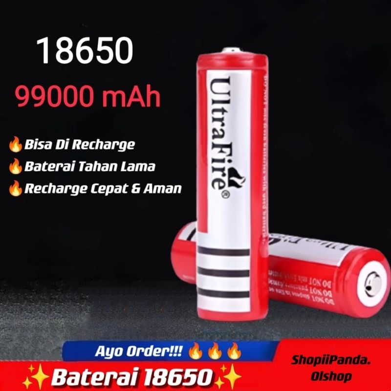 Jual Baterai Charge 18650 8800 mAH 3.7 li-ion Rechargeable | Shopee ...
