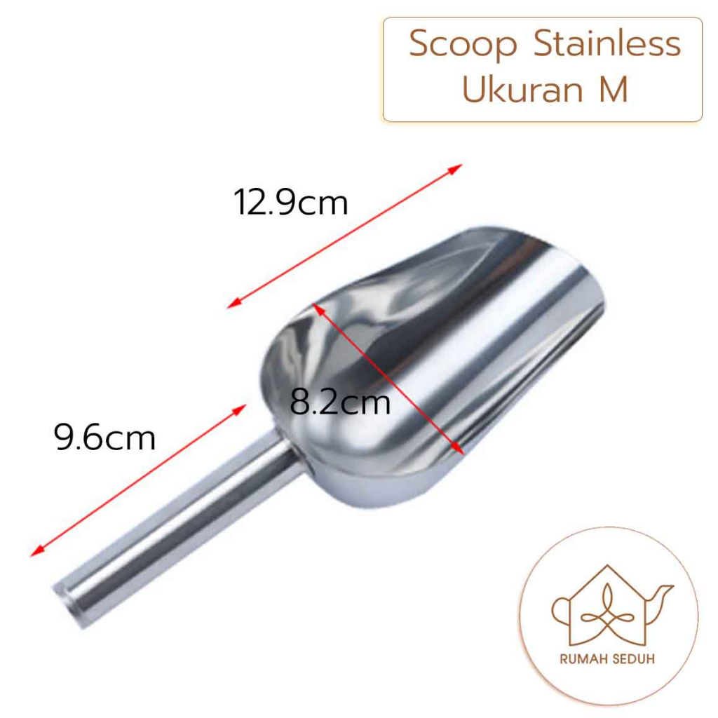 Jual Scoop Stainless Steel - Sendok Sekop Es Batu - Serokan Metalik ...