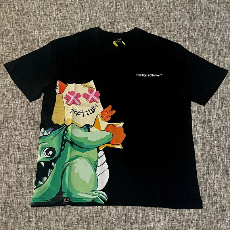 Jual RIC Ricky Is Clown Dino Monster Tee Black Original / RickyisClown ...
