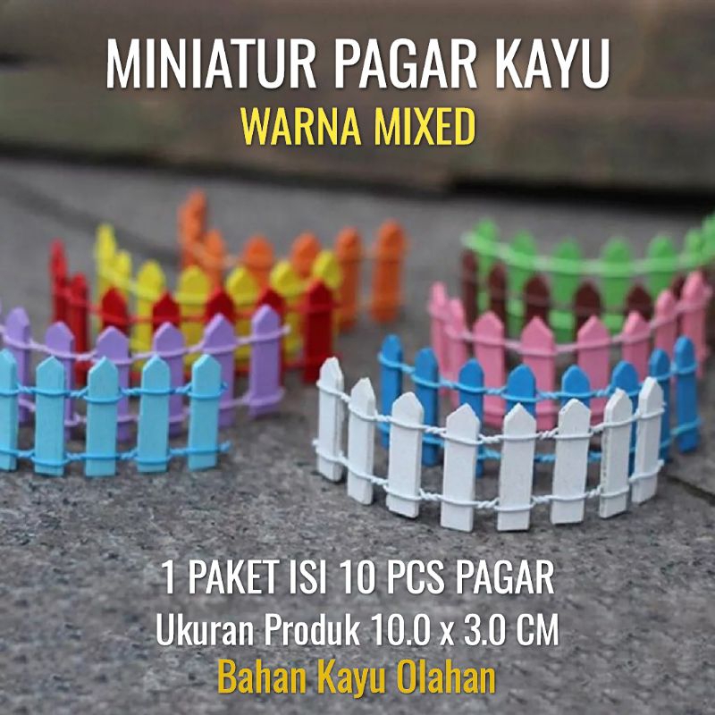 Jual MINIATUR PAGAR 10X3 CM 10 PCS | Shopee Indonesia