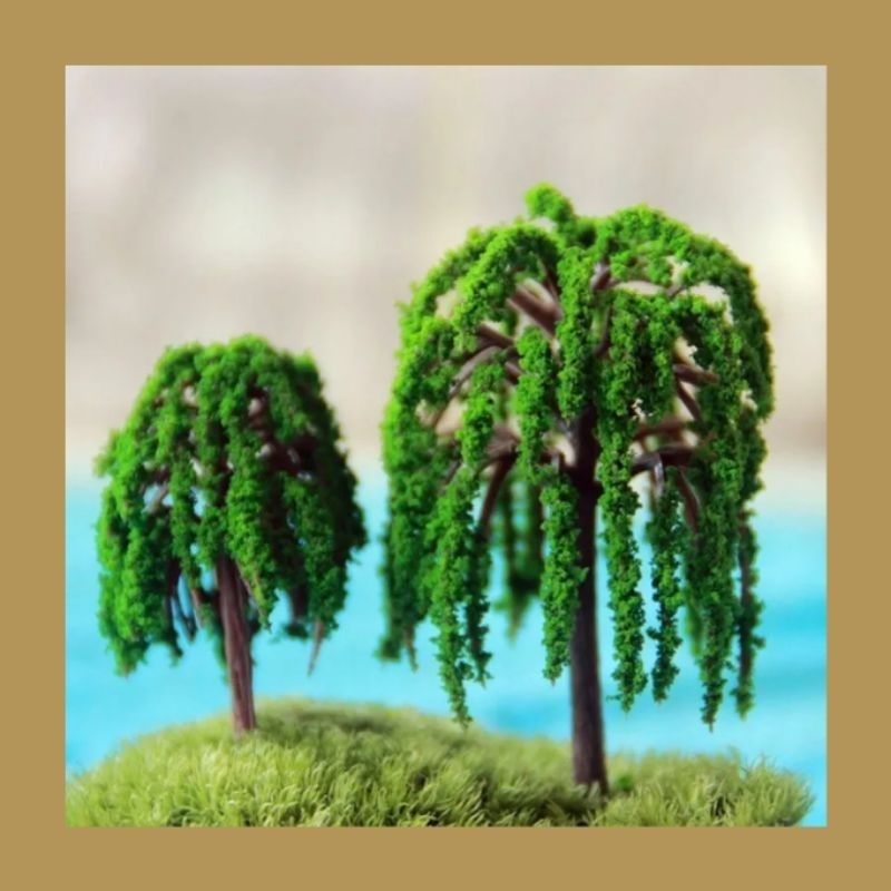 Jual 1pc Miniatur Pohon Gandarusa Willow Tree Bahan Maket Landscape ...