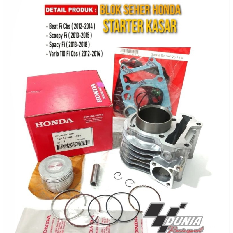 Jual Blok Seher Set Komplit Piston Starter Kasar Beat fi Scoopy fi Vario 110 fi Spacy fi KODE ...