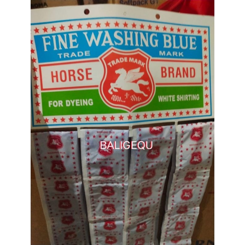 Jual Blau cuci bubuk sachet cap kuda terbang isi 40 sachet (putih ...
