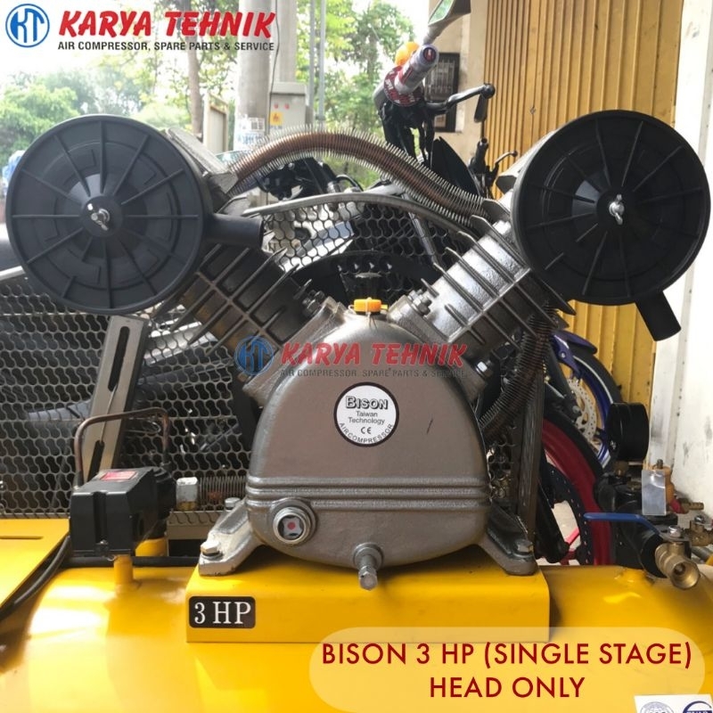 Jual Kepala Kompresor Udara BISON 3 HP (Single Stage) | Shopee Indonesia