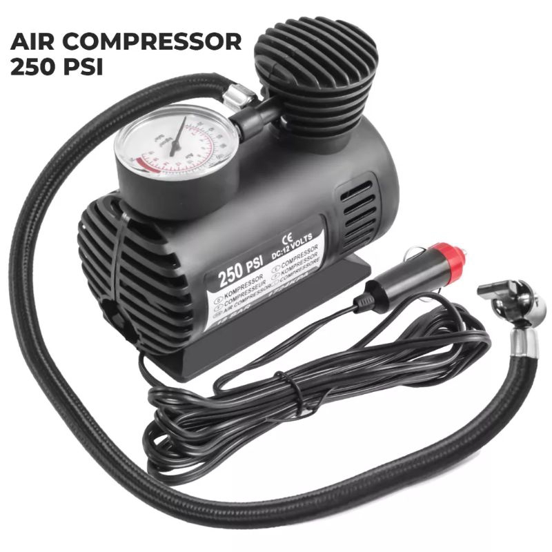 Jual Kompresor Mini Listrik 250 Psi 12V DC 18 Bar 1724 Kpa // Pompa ...