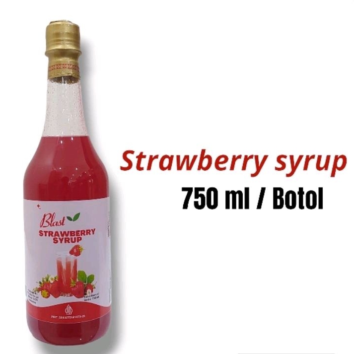 Jual Syrup STRAWBERRY 750 mL - Sirup Minuman Original - Aneka Rasa Buah ...