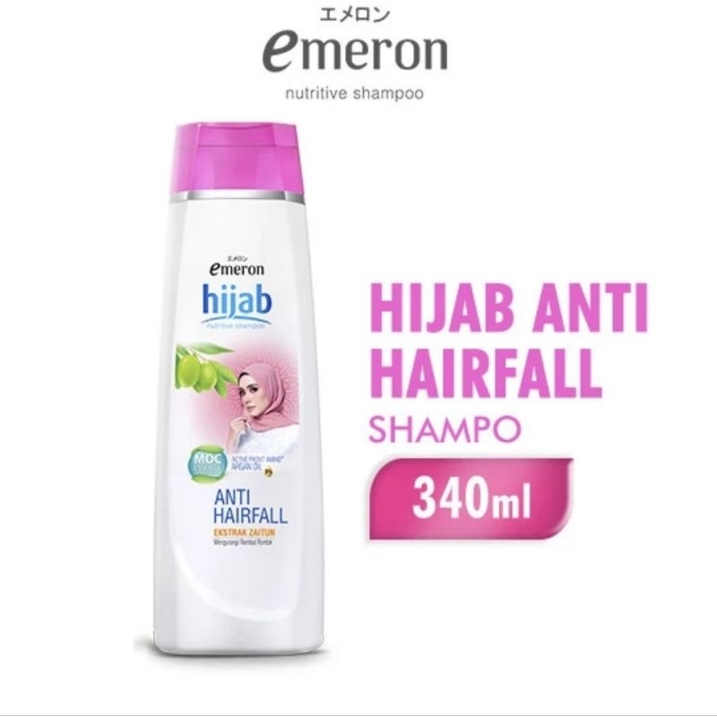 Jual EMERON Shampoo Botol 340ml Blackshine Smooth Hijab Shampoo Emeron ...