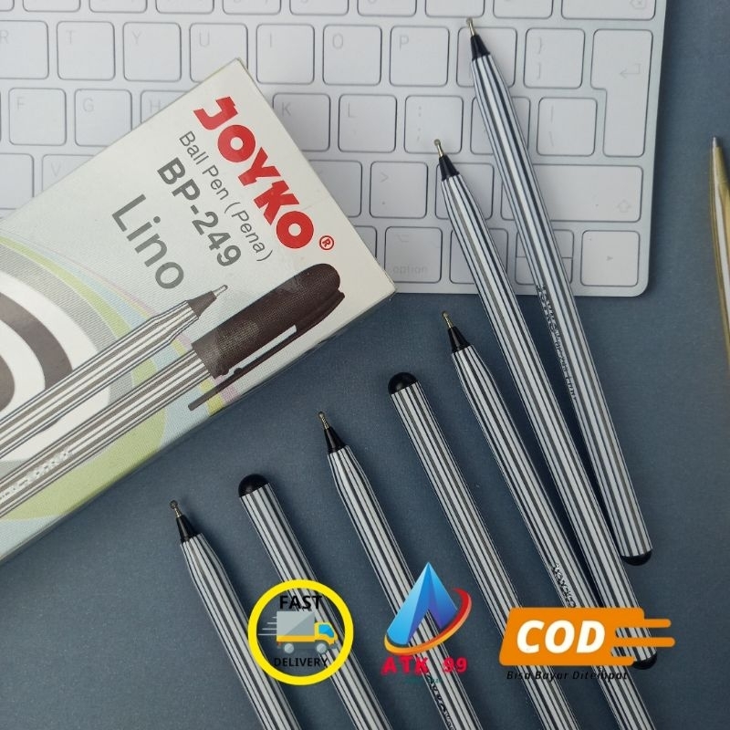 Jual Joyko LINO BP-249/Pulpen Joyko hitam/Ball Pen/Bolpoin/Pena ...