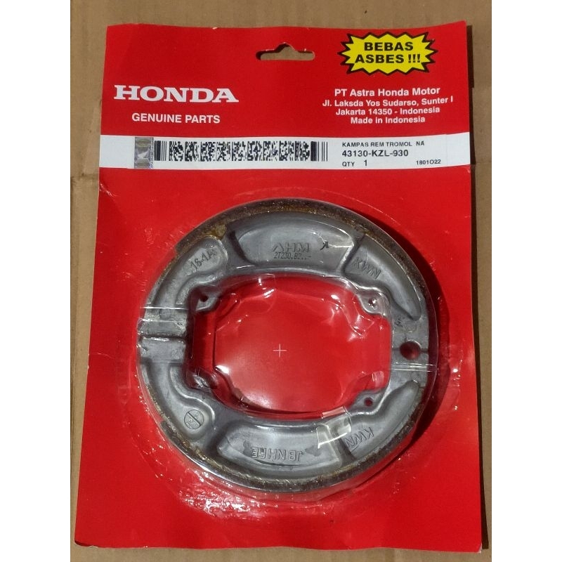 Jual Kampas rem Belakang/Tromol Beat, Vario, Scoopy Ori 100% KZL HGP ...