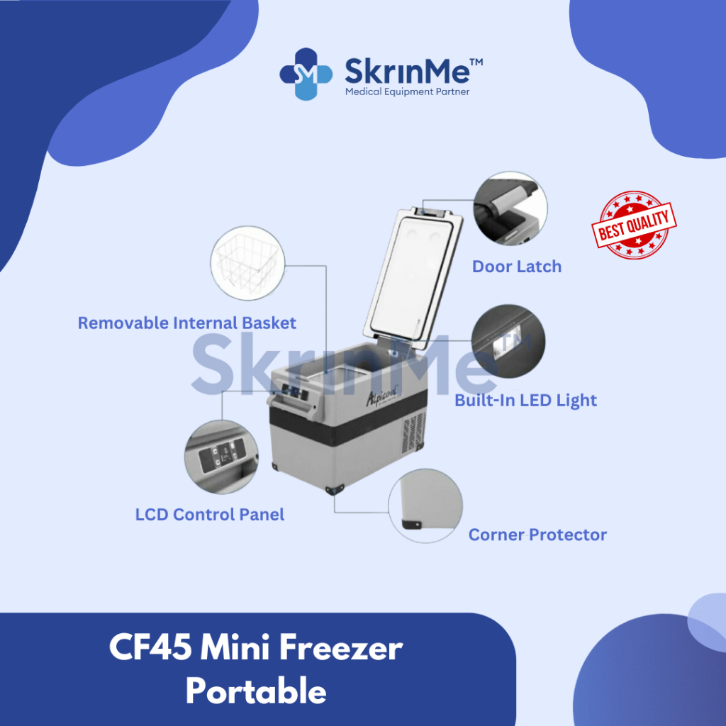 Jual CF45 Mini Freezer Portable Multifungsi - Untuk Vaksin Reagent ...