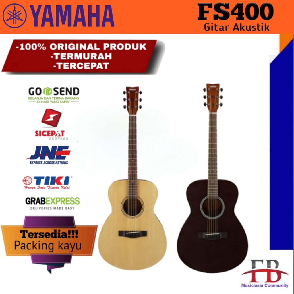 Jual Yamaha FS400 Gitar Akustik / FS 400 Acoustic Guitar Original | Shopee Indonesia