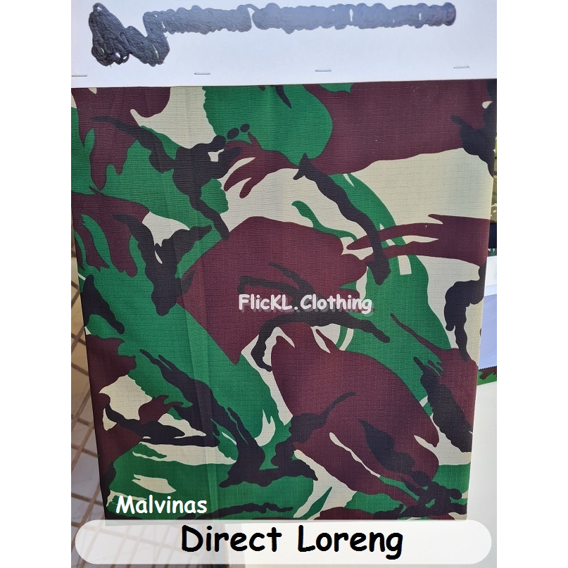 Jual Bahan Kain Direct Loreng Malvinas TRDR TNI Ripstop Malvinas Standar Seragam TNI Eceran ...
