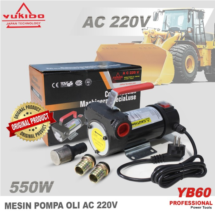 Jual Yukido mesin pompa oli AC elektrik 220 Volt YB60 | Shopee Indonesia