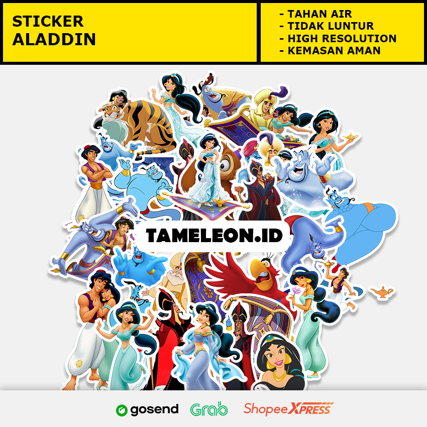 Jual Sticker Anime,Aladdin, Sticker Handphone Sticker Laptop Anti ...