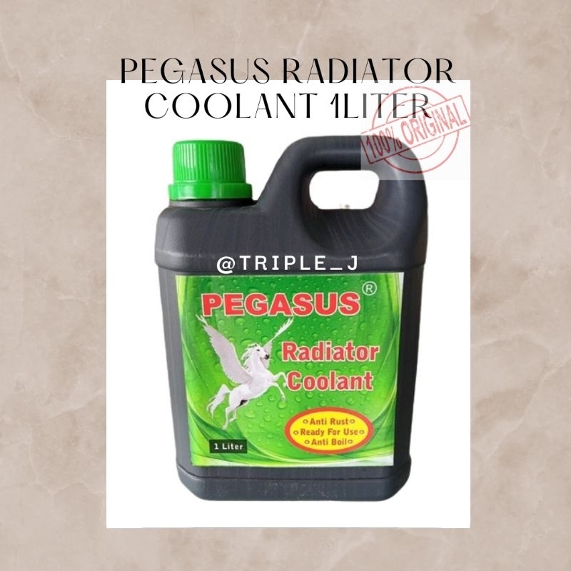 Jual AIR RADIATOR COOLANT PEGASUS 1 LITER - Warna Hijau Untuk Mobil dan ...