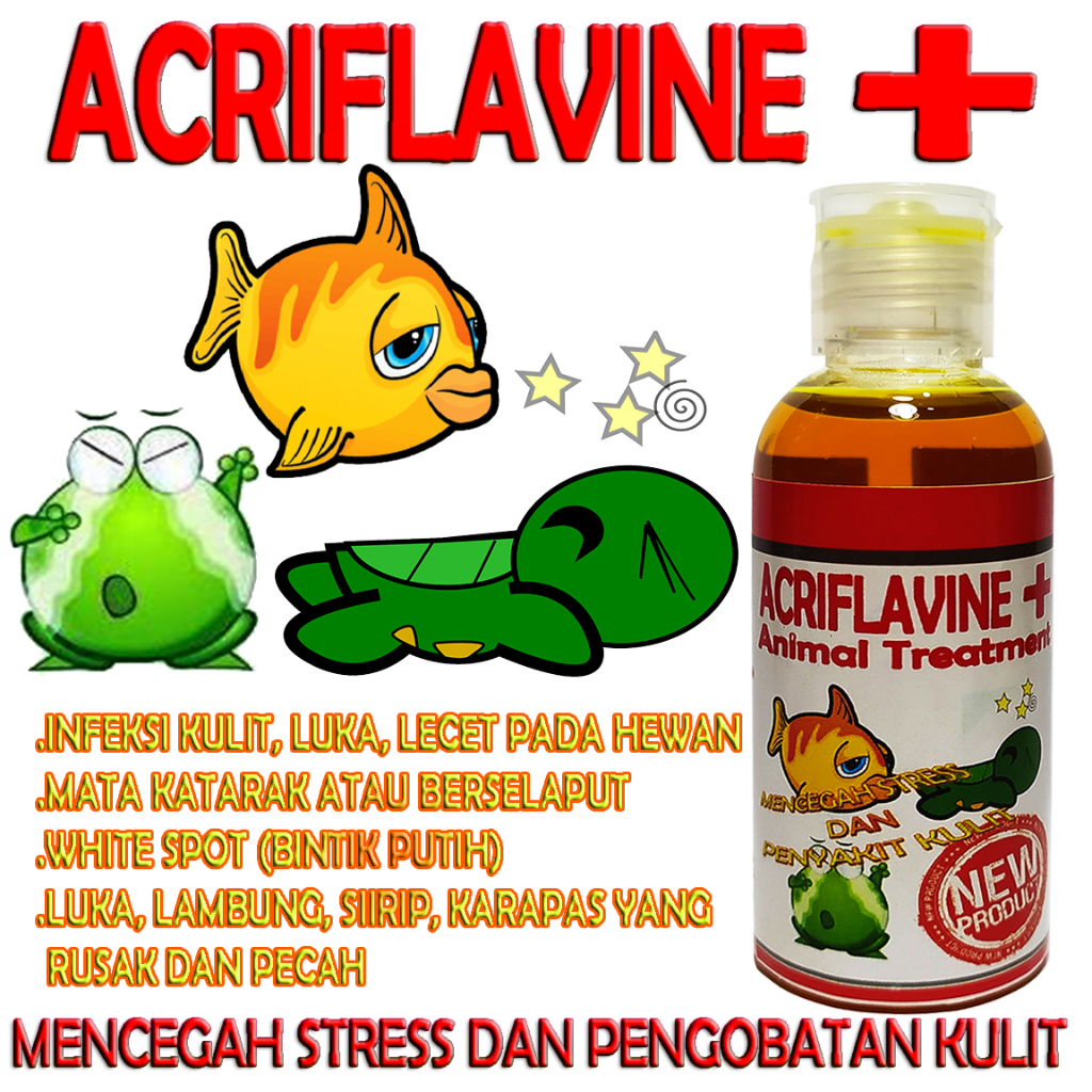 Jual ACRIFLAVINE OBAT KUNING KURA KURA AIR OBAT JAMUR TURTLE RES BRAZIL ...