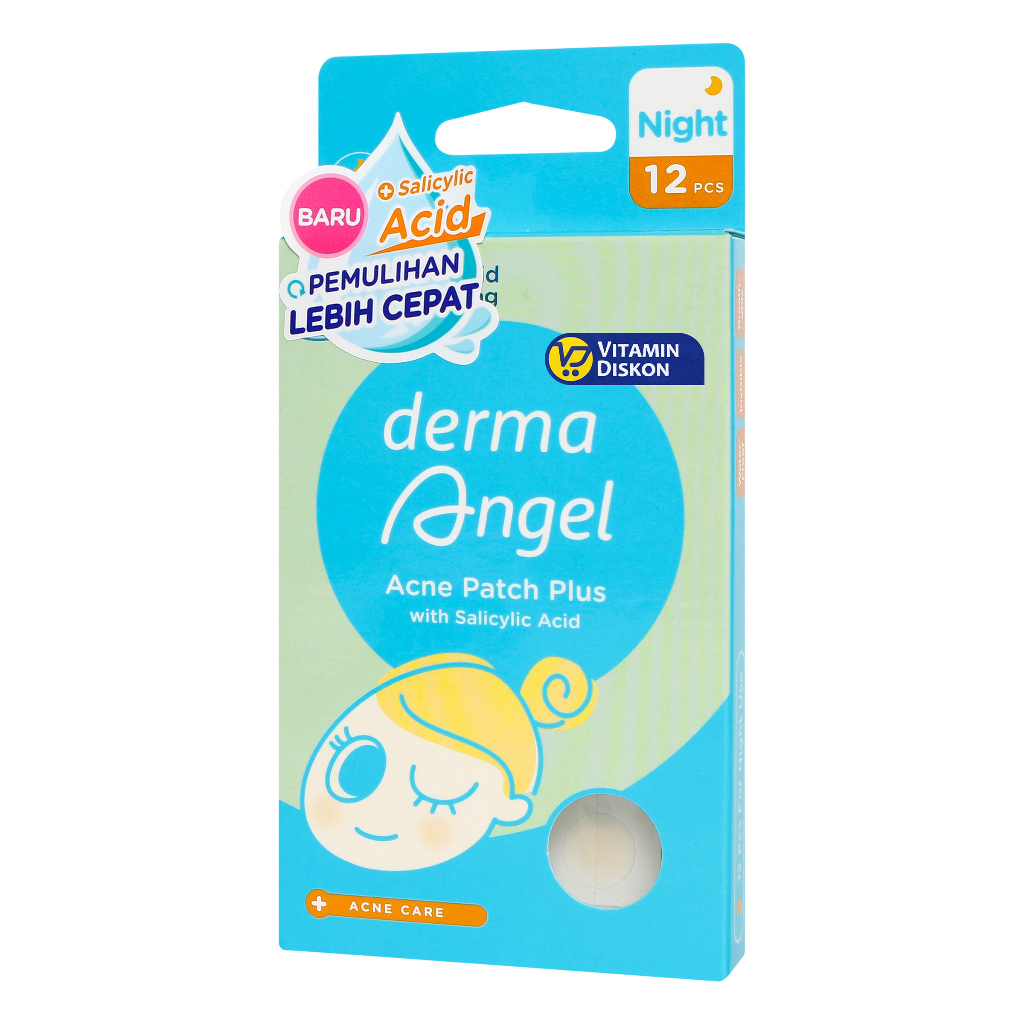 Jual DERMA ANGEL SALICYLIC PATCH PLUS NIGHT 12 Pcs | Shopee Indonesia