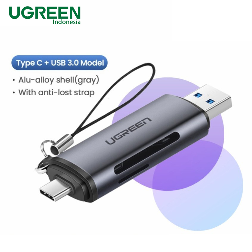 Jual UGREEN ORIGINAL Card Reader 2 in 1 USB 3.0 Type C OTG TF Micro SD ...